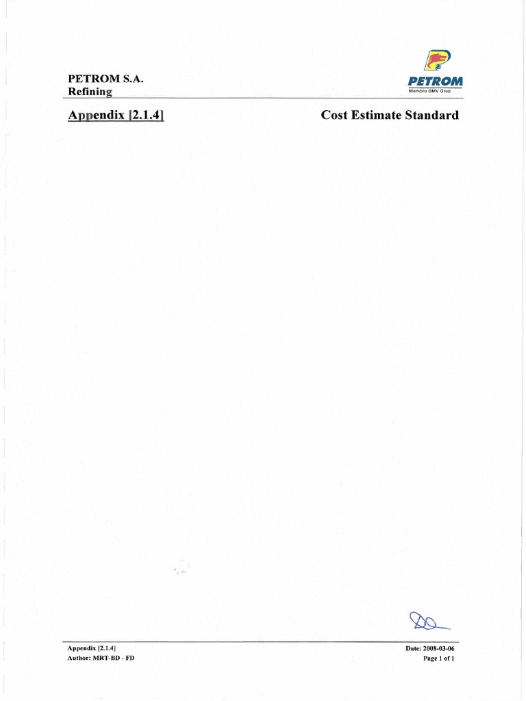 AACE Cost Estimate Standard | PDF