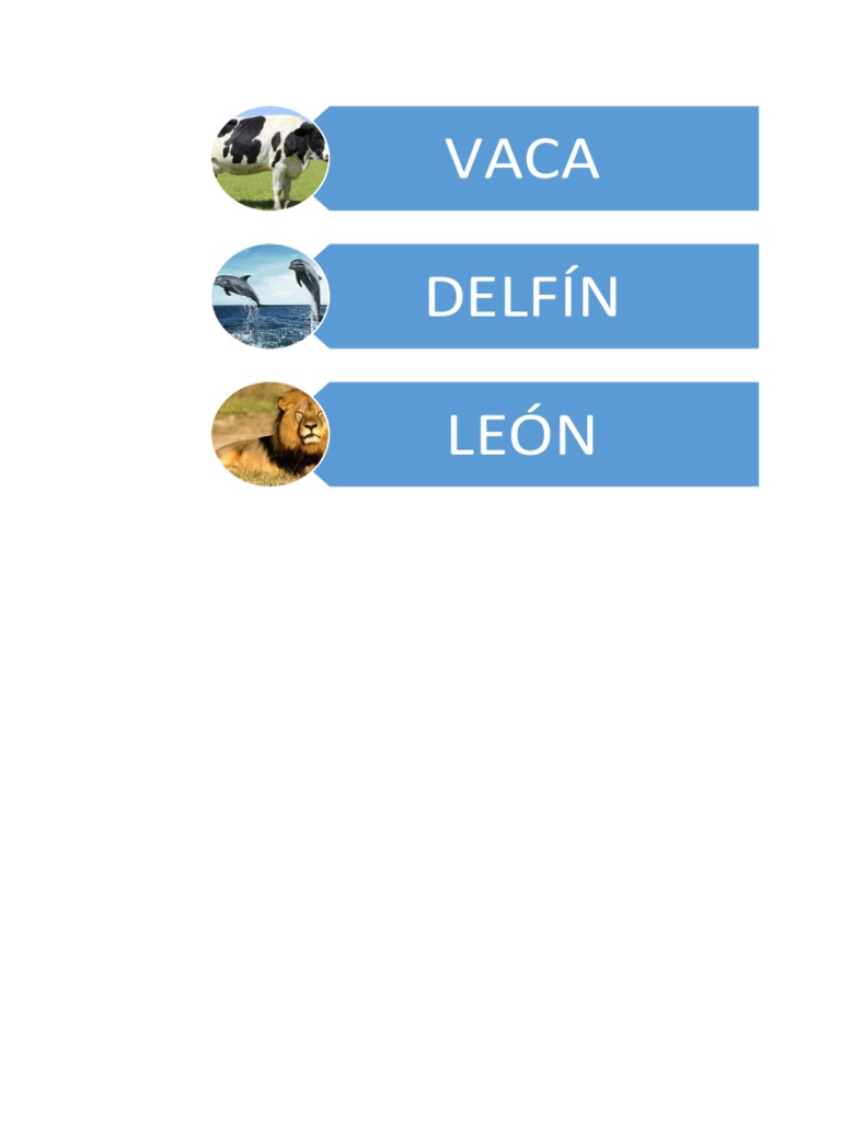 Vaca Delfín y León | PDF
