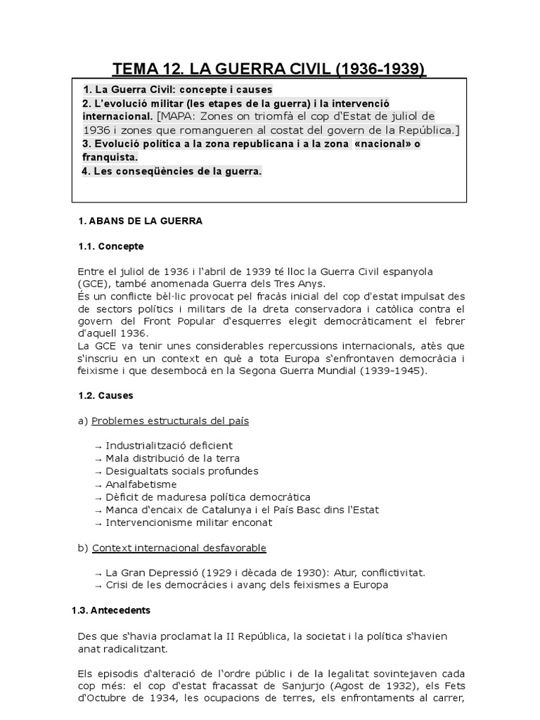 Apunts Tema 12 2022 | PDF