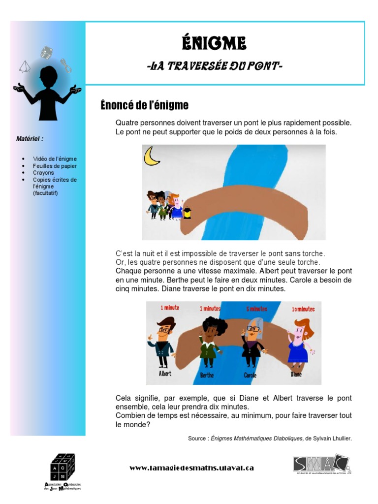 Enigme - La Traversee Du Pont - Fiche Explicative P S | PDF | Pont