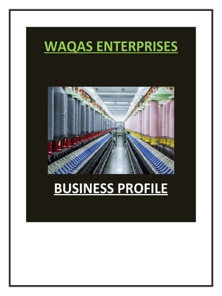 Waqas Profile | PDF | Business | Economies