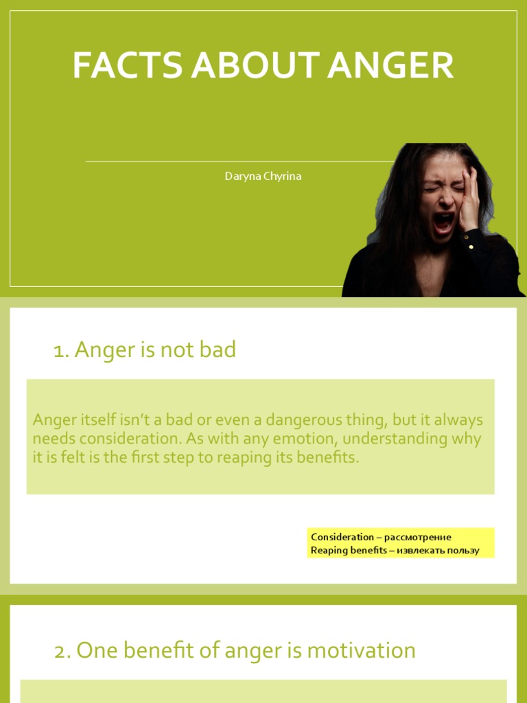 Facts About Anger | PDF | Anger | Aggression