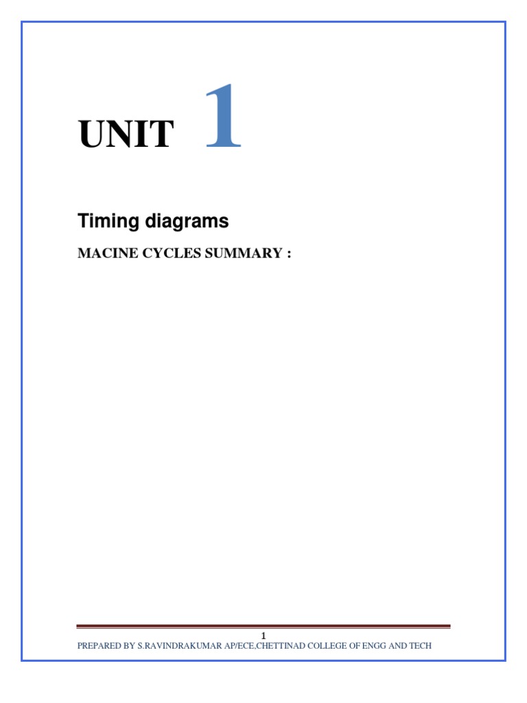 Memory Write Cycle Timing Diagrams | PDF | Instruction Set | Central ...