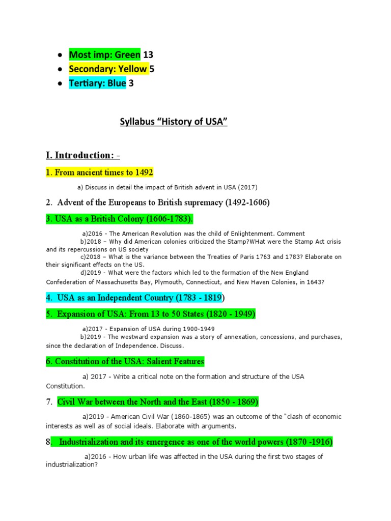 Syllabus | PDF | The United States | American Government