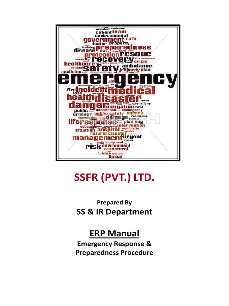 ERP Manual Emergency Procedures | PDF | Emergency Management | First Aid