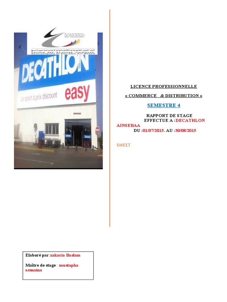 Rapport Decathlon | PDF | Business