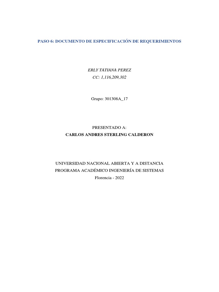 Erly Tatiana Perez - Plantilla - ERS | PDF