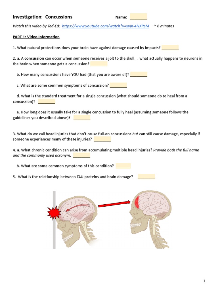 Investigation Concussions Virtual | PDF | Chronic Traumatic ...