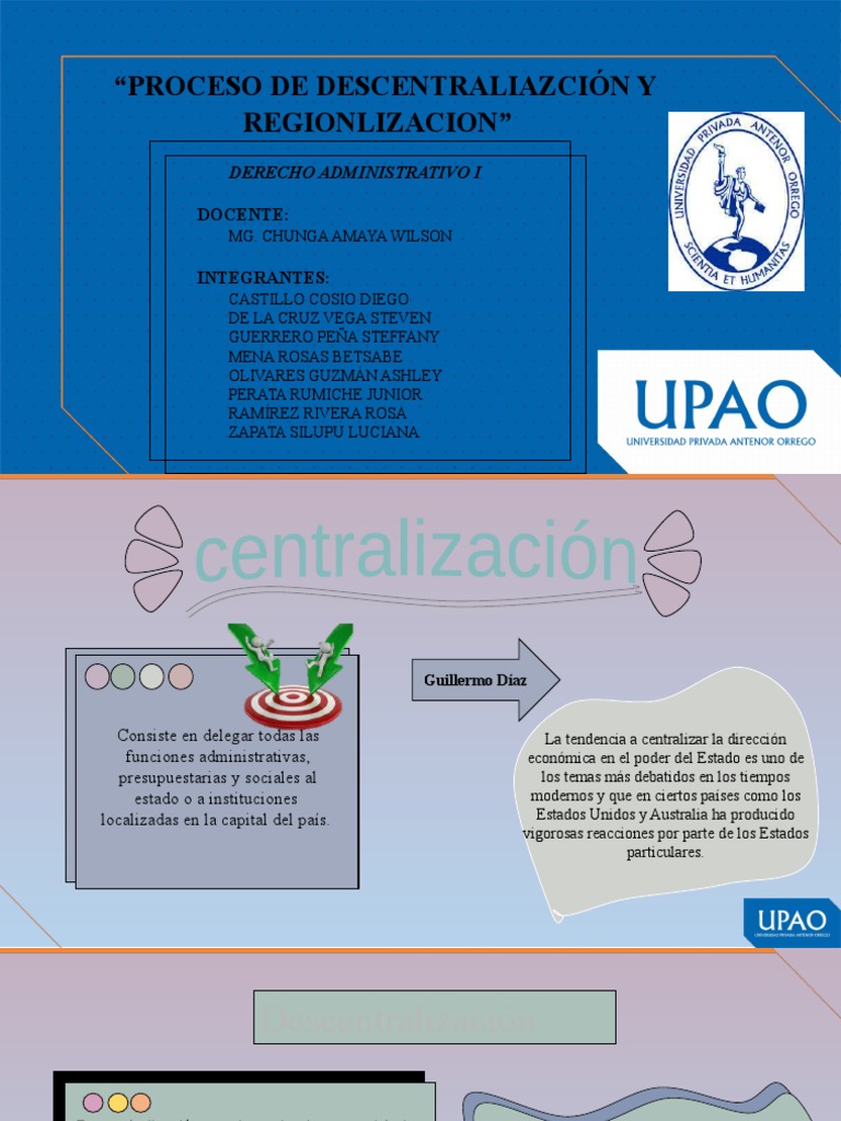 Plantilla Ppt Upao Pdf Descentralización Estado Política