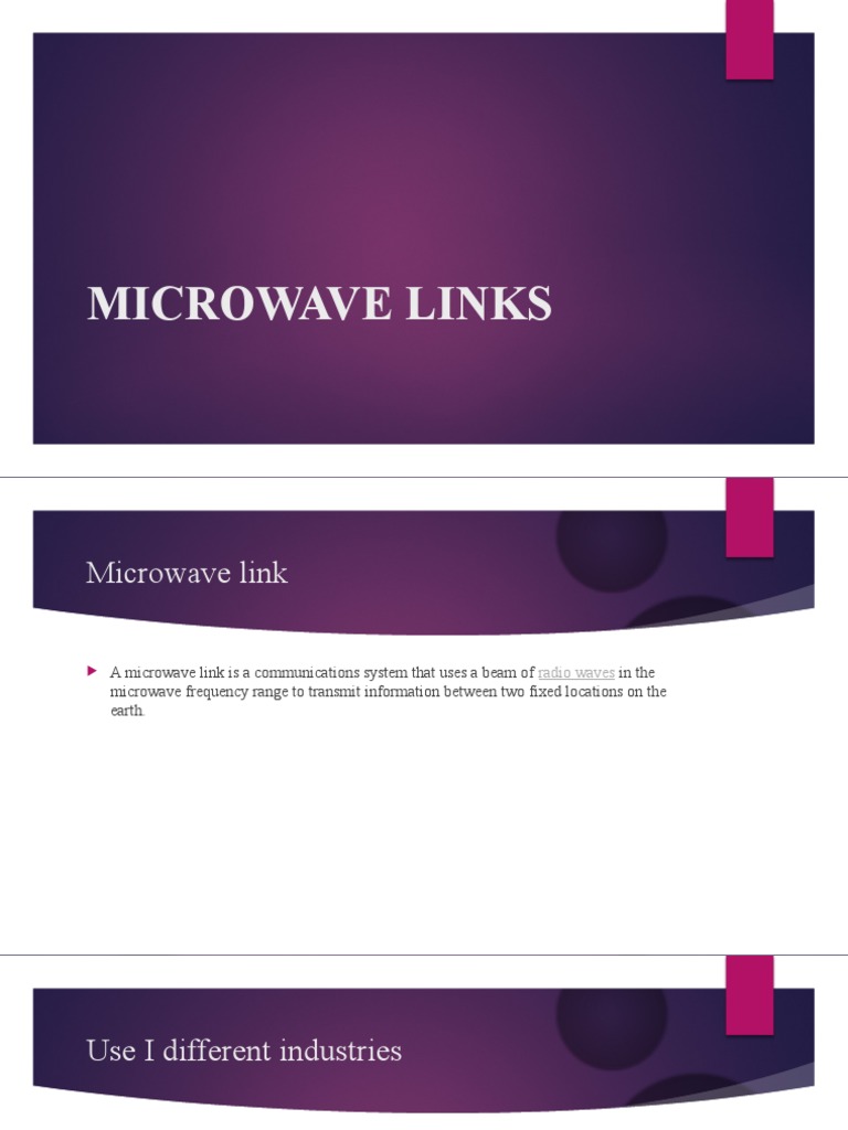 Microwave Links-1 | PDF | Microwave | Radio