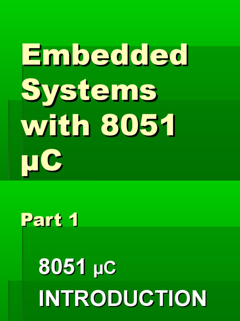 Embedded Systems With 8051 C | PDF | Duplex (Telecommunications) | Input/Output