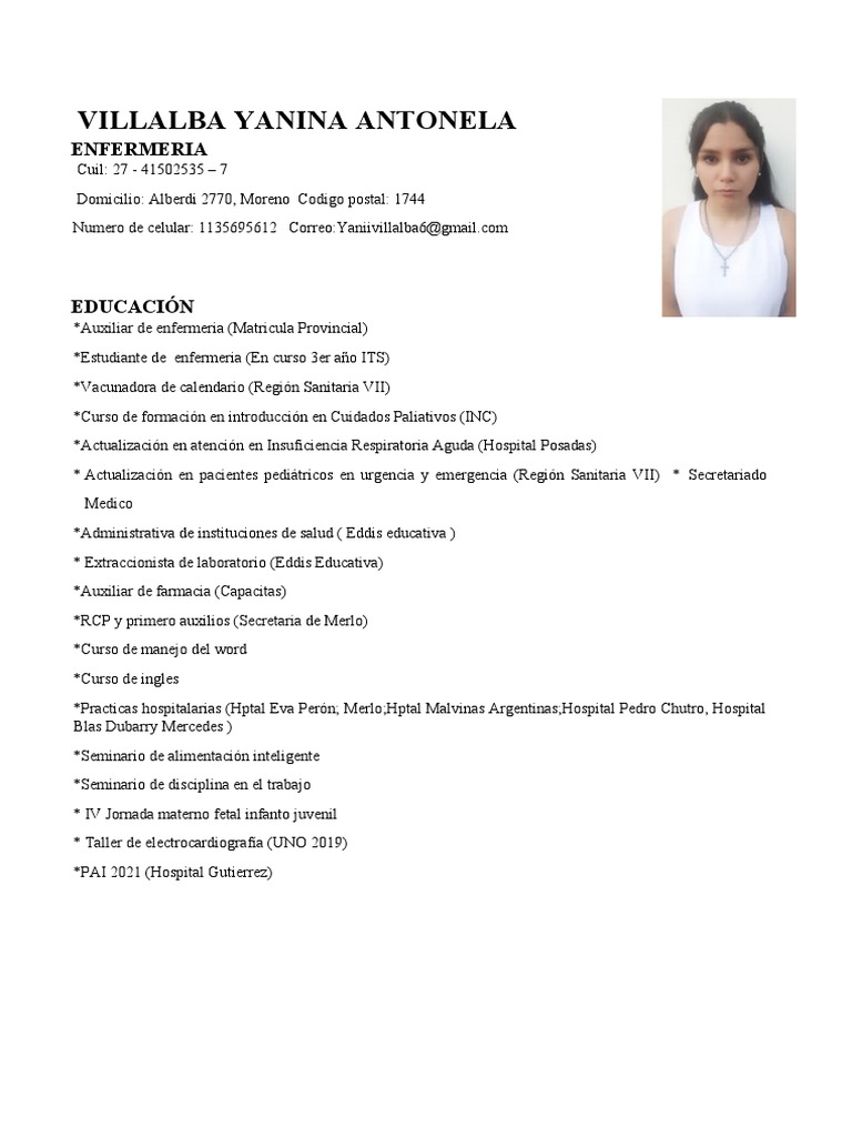 CV Yani V. 2022 | PDF