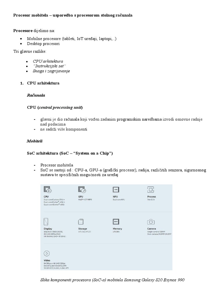 Procesor Mobitela | PDF