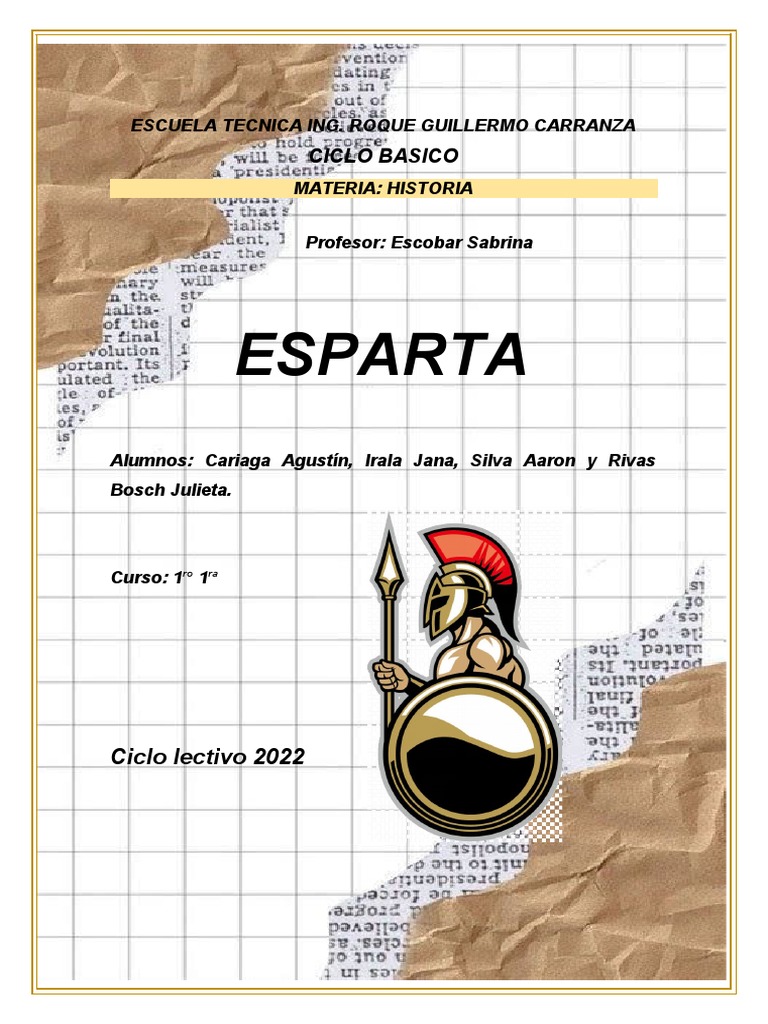 ESPARTA | PDF | Esparta | Antigua Grecia
