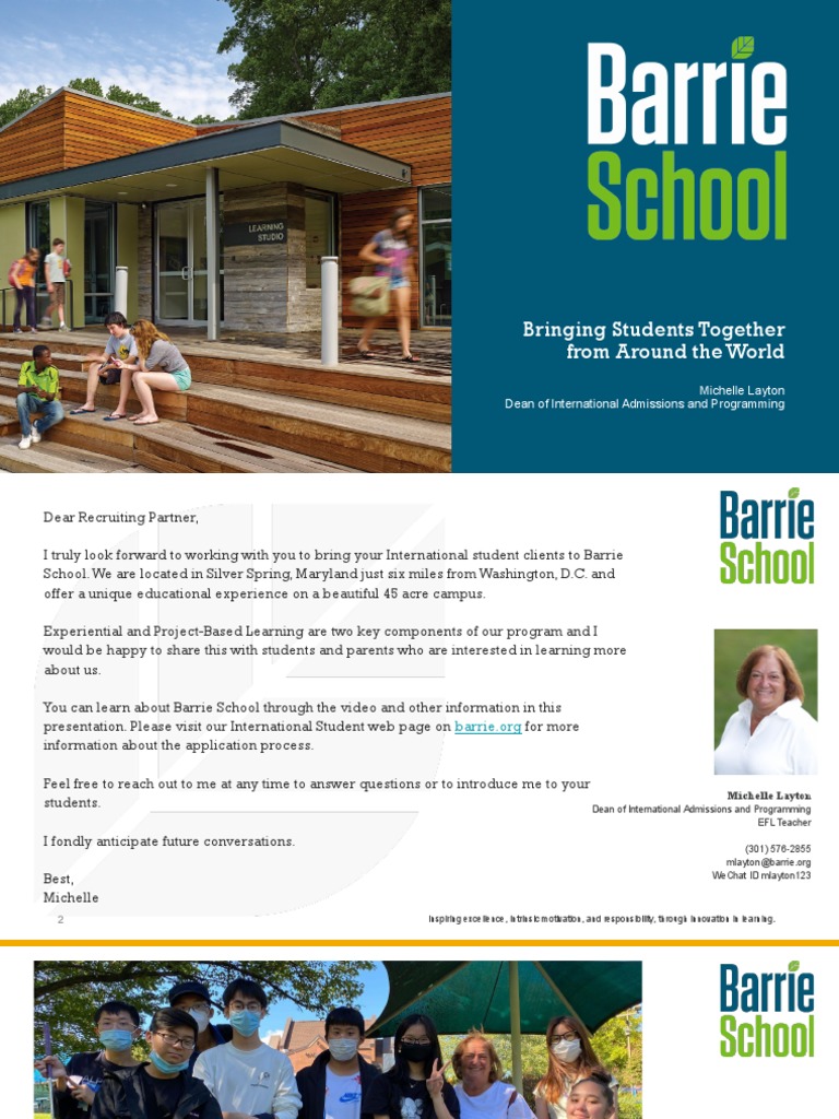Barrie School International Admissions Dec 14, 2021 | PDF | University ...