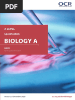 A Level Biology Specification From 2025 (Printable) | PDF | Cell ...