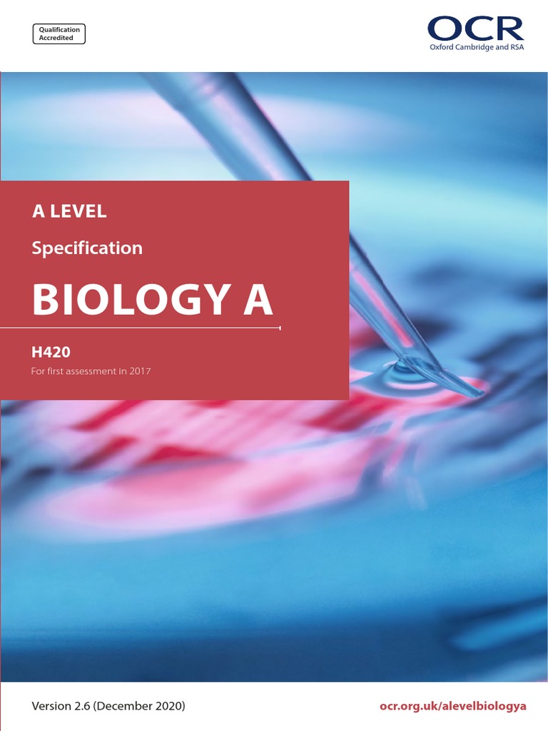 OCR A A-Level Spec Biology | PDF | Microscope | Cell (Biology)