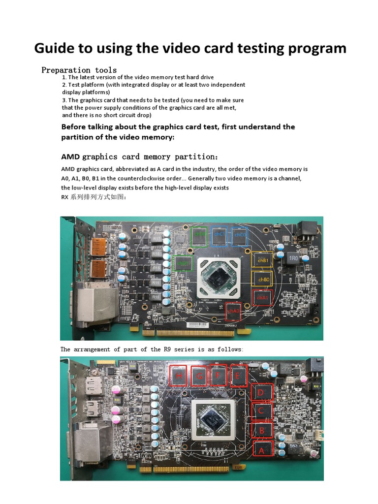 Guide To Using The Video Card Testing Program | PDF | Computer File ...