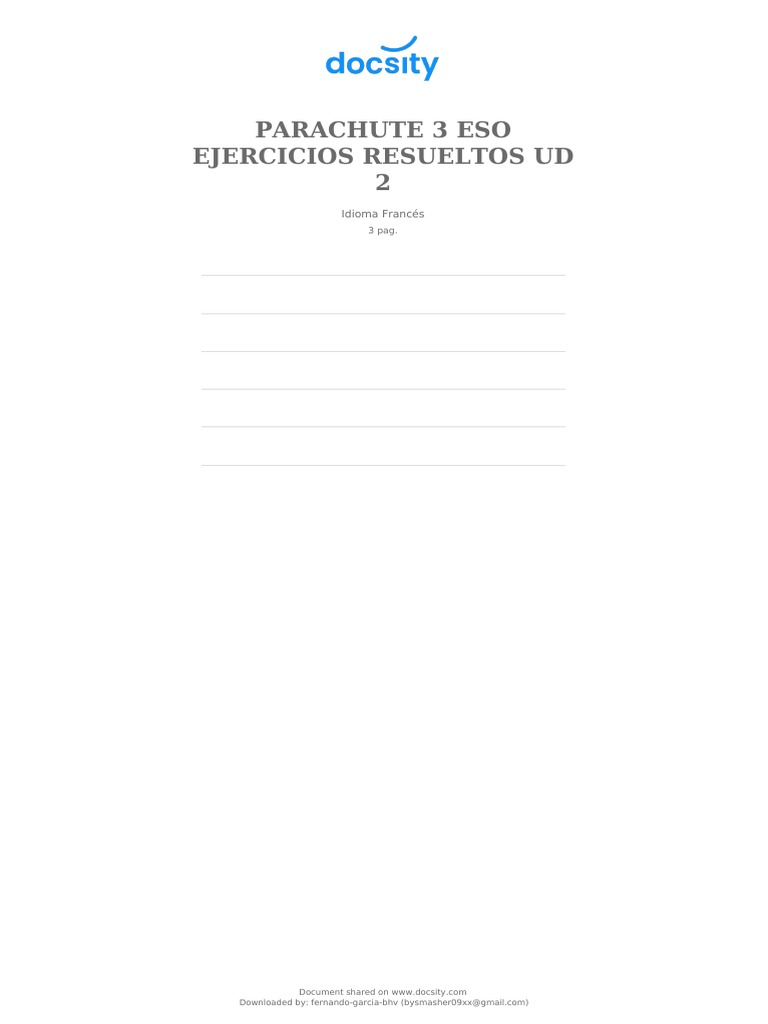 Docsity Parachute 3 Eso Ejercicios Resueltos Ud 2 | PDF