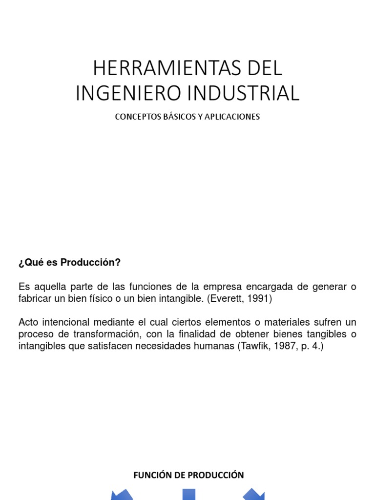 Herramientas Del Ingeniero Industrial | PDF | Lean Manufacturing