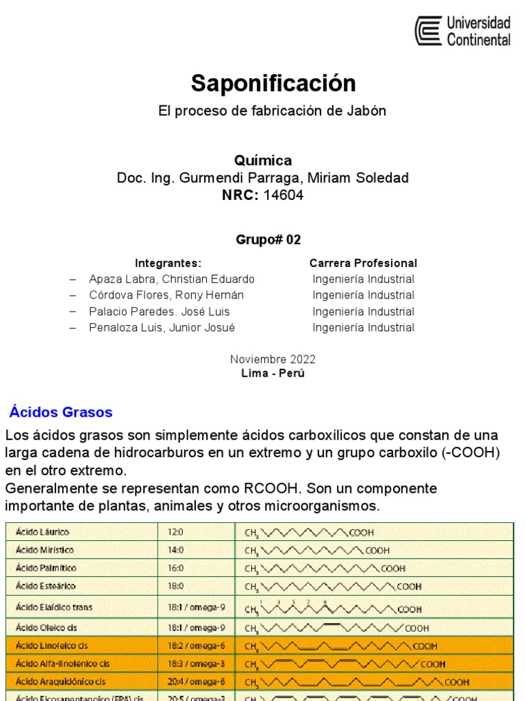 Laboratorio - Saponificacion | PDF | Jabón | Química