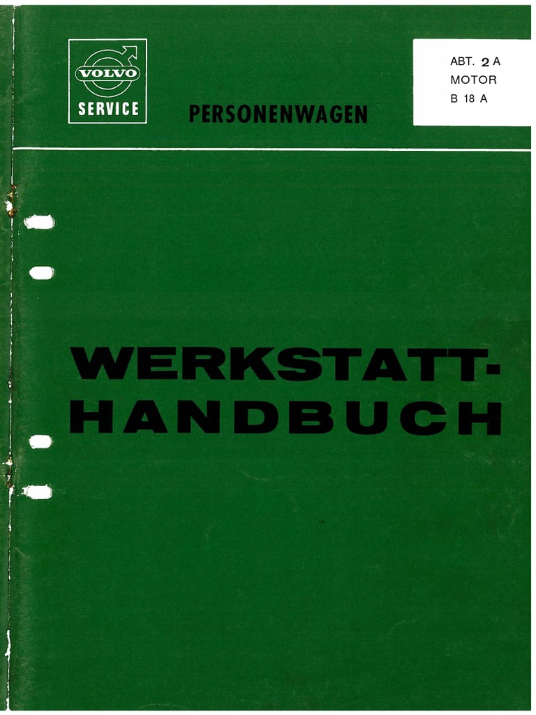 Volvo 02A 1968-08 Motor B18A OCR | PDF