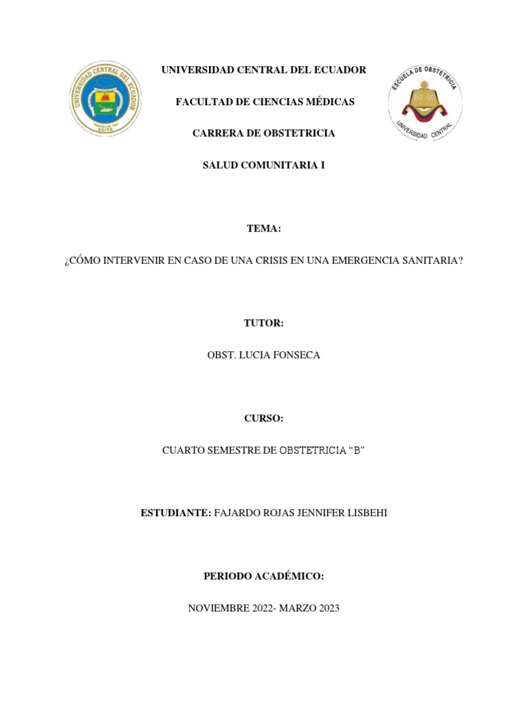 4tob-Fajardo Jennifer-Ensayo | PDF | Ciencias de la Salud | Medicina