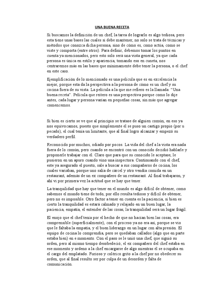 El Perifl Del Chef | PDF