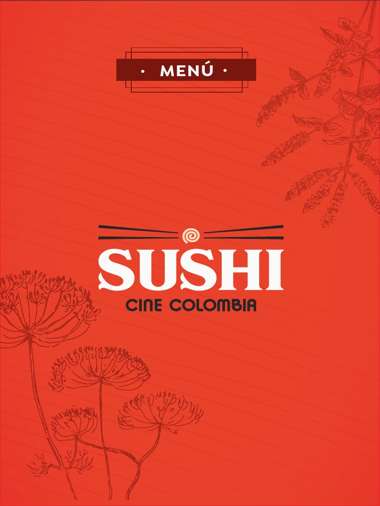 Menú Sushi - Cine Colombia | PDF | Alimentos | Cocina