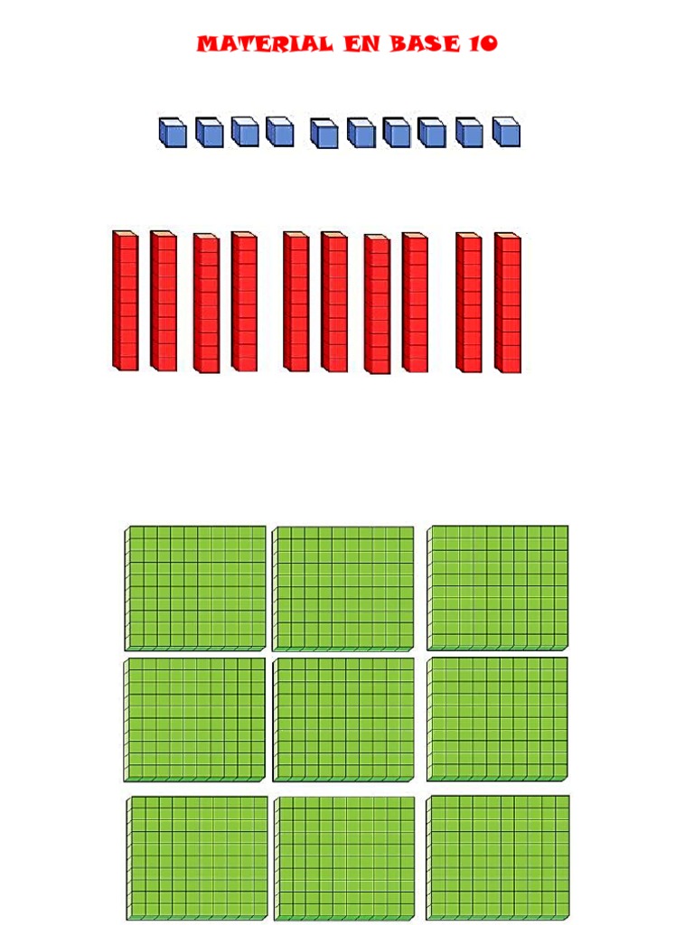 Material en Base 10 | PDF