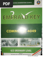 Zimsec o Level Commerce Paper 1 | PDF | Business | Economies