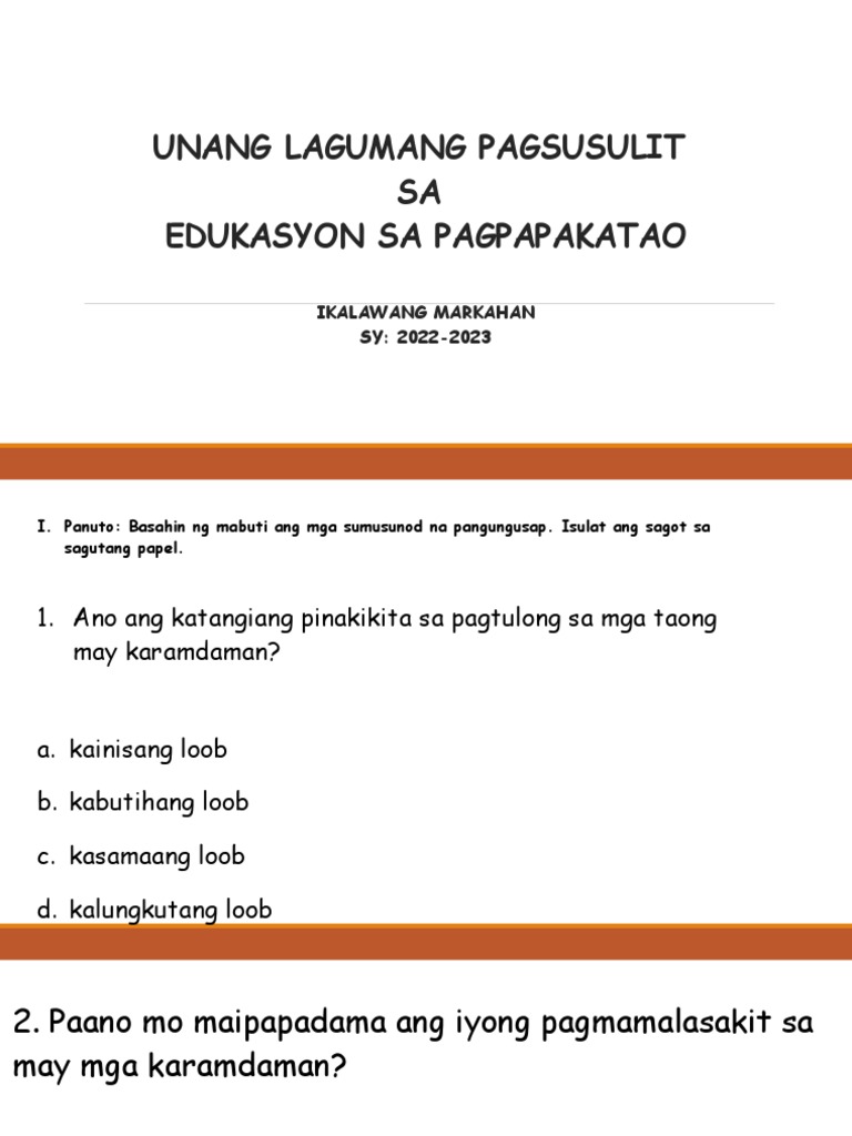 Q2 - ST 1 - Esp | PDF