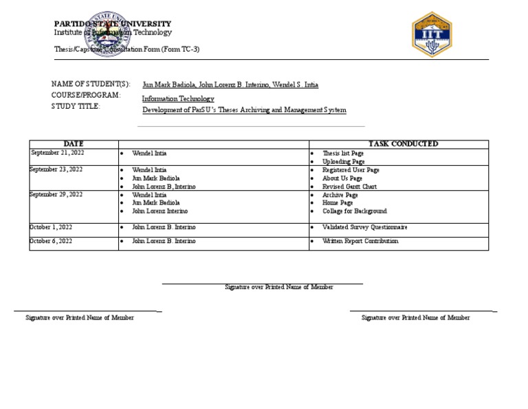 Written Report Contribution | PDF