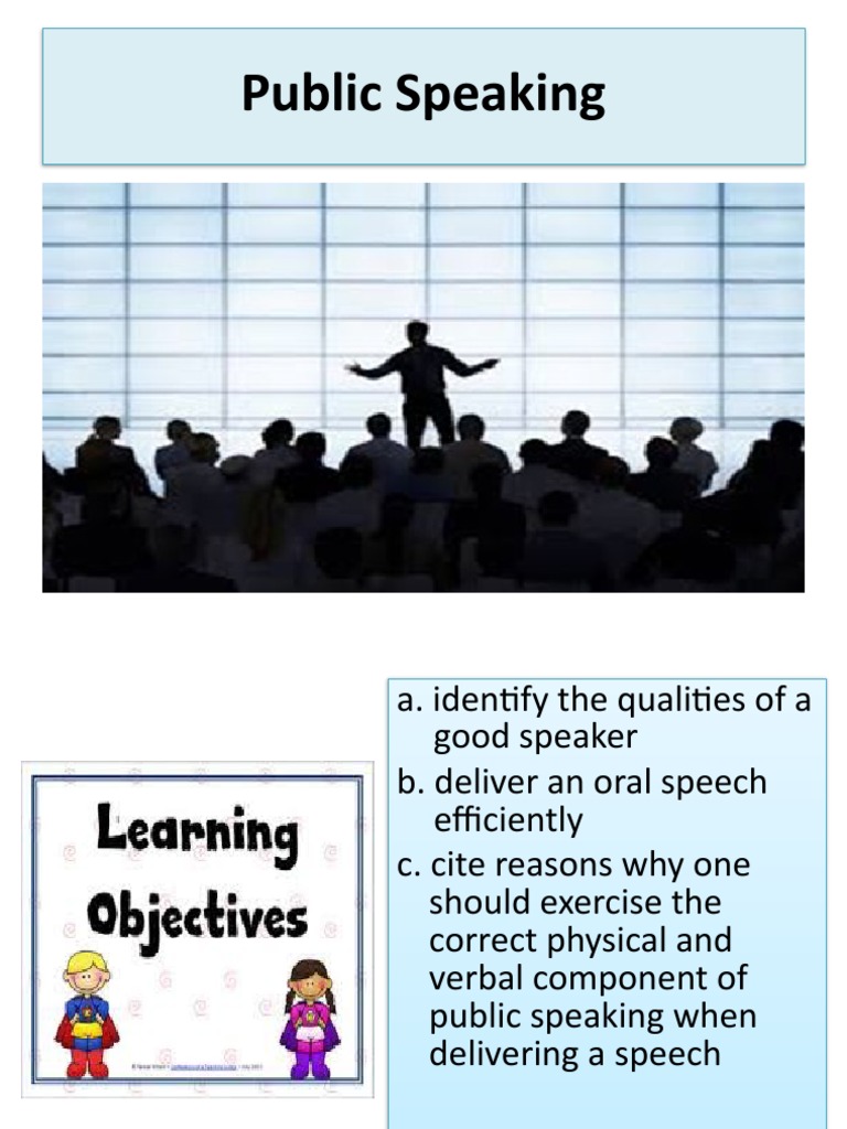 1 Public Speaking | PDF | Public Speaking | Speech