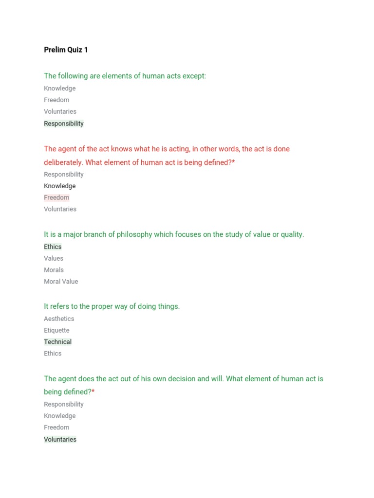 Preliminary Exam Review: Key Concepts in Ethics | PDF | Utilitarianism | Morality