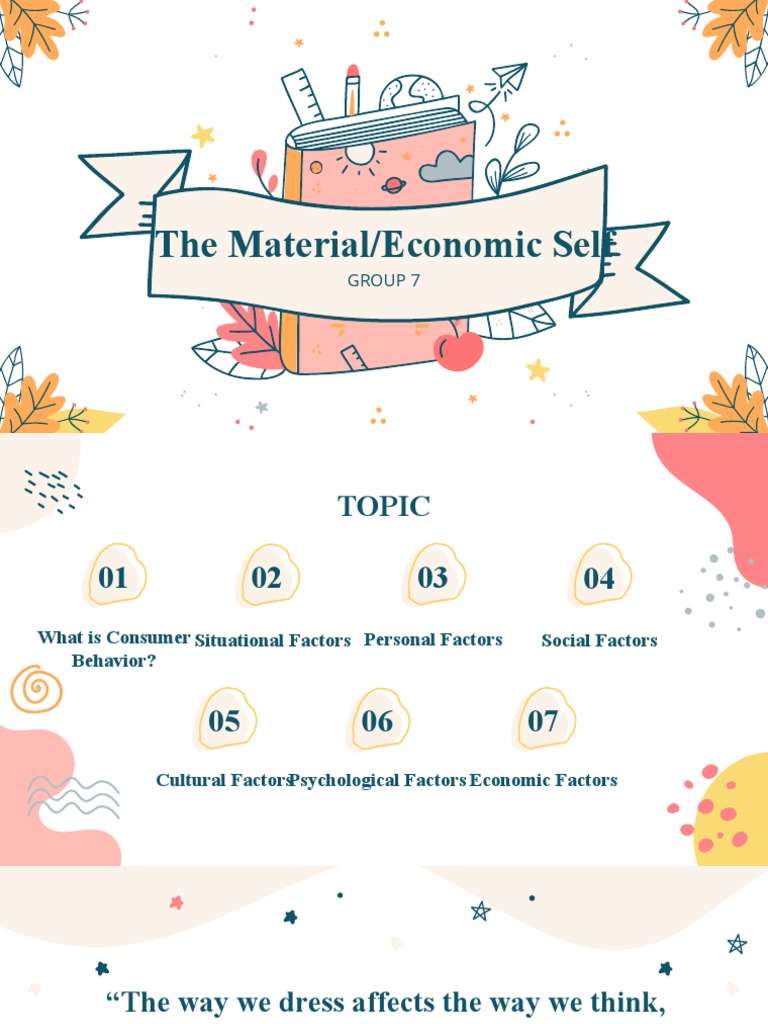 The Material/Economic Self: Group 7 | Download Free PDF | Behavior ...