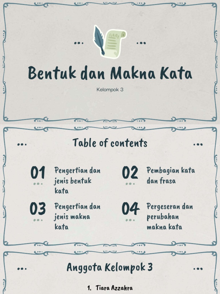 Kel. 3 Bentuk Dan Makna Kata | PDF