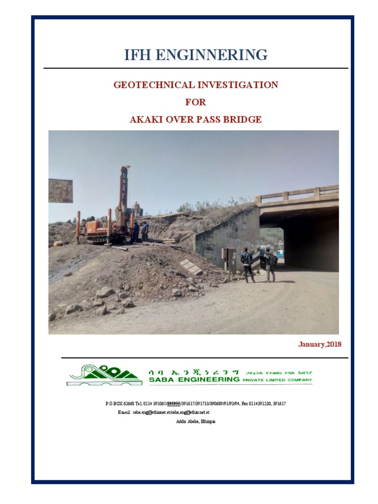 IFH Geotechnical Report | PDF | Geotechnical Engineering | Earth Sciences