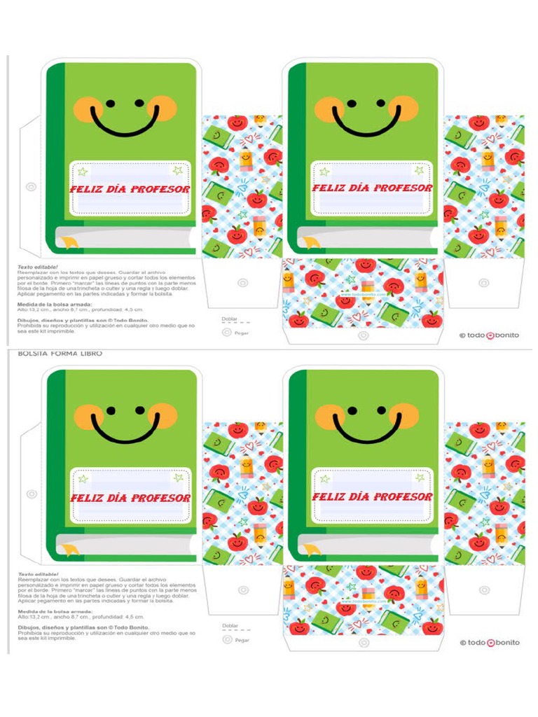 Cajita De Libro Dia Profesor Pdf