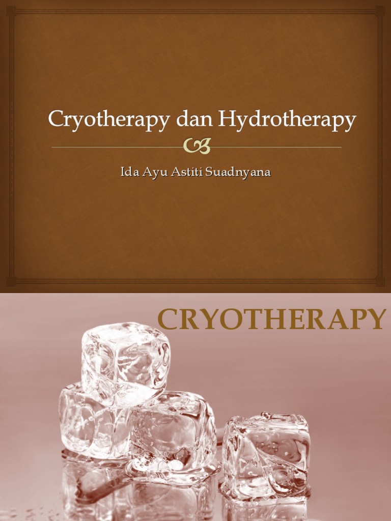 Cryotherapy Dan Hydrotherapy | PDF