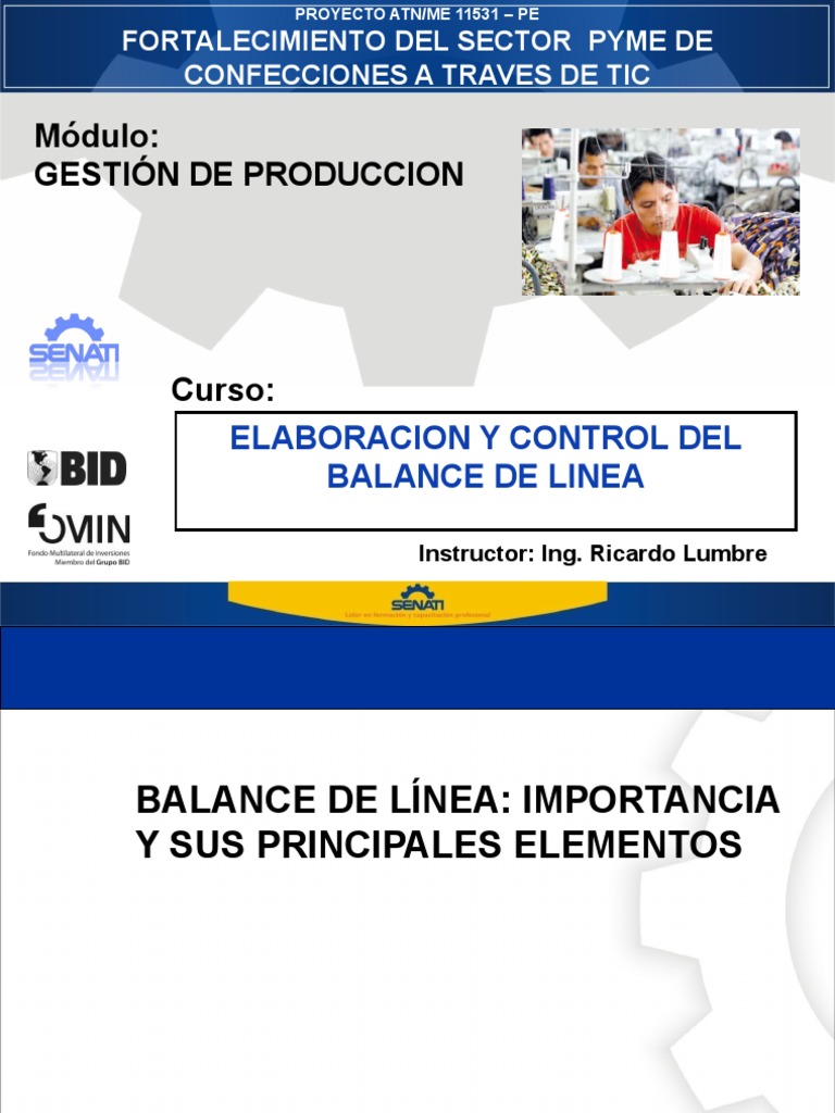 El equilibrio de la línea de producción: Cálculo del ritmo y elementos ...