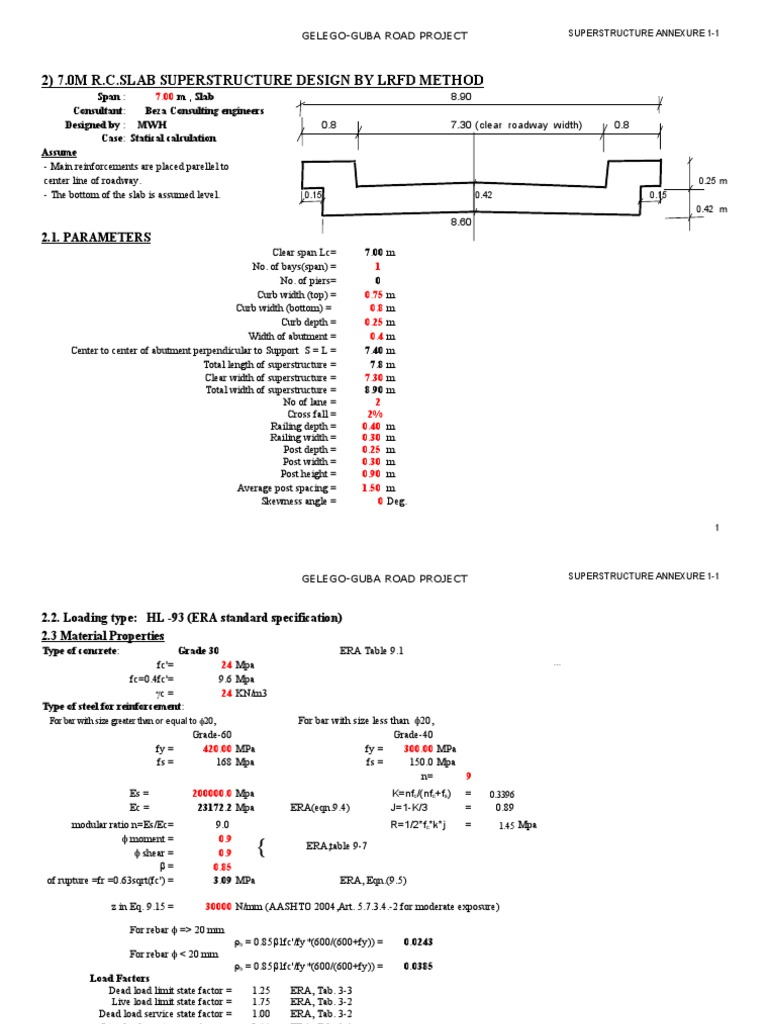 7m.span Slab | PDF | Fracture | Concrete