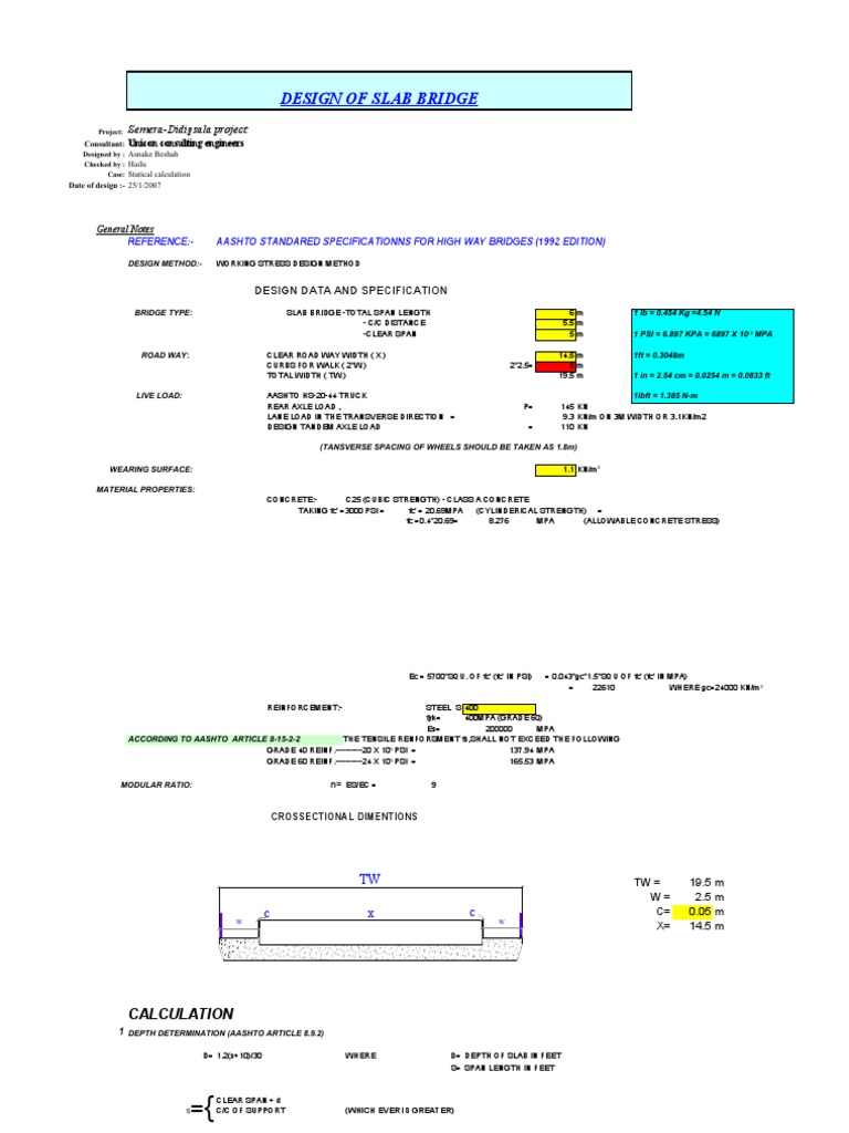 Slab Bridge Design | Download Free PDF | Applied And Interdisciplinary ...