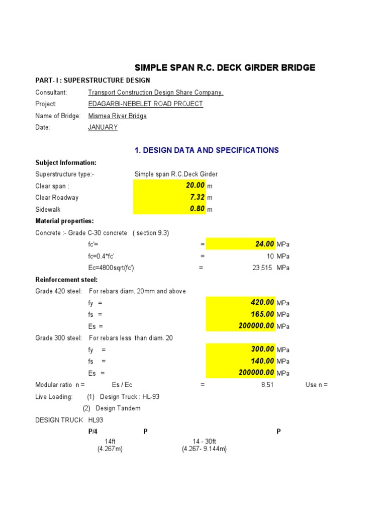 TCDSCo Bridge Sample | PDF | Bridge | Bending