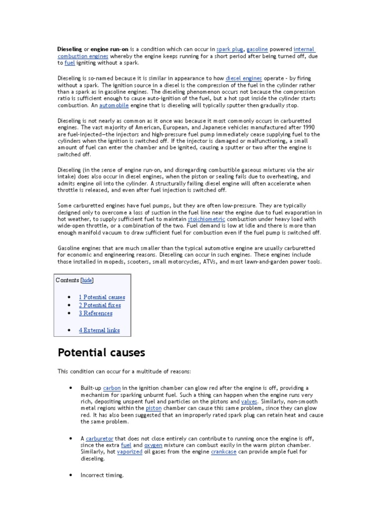 Dieseling | PDF | Internal Combustion Engine | Energy Technology