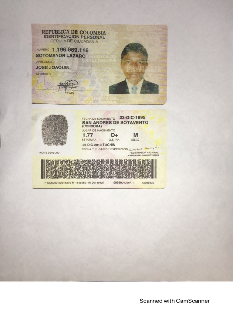 Cedula Jose Joaquin | PDF