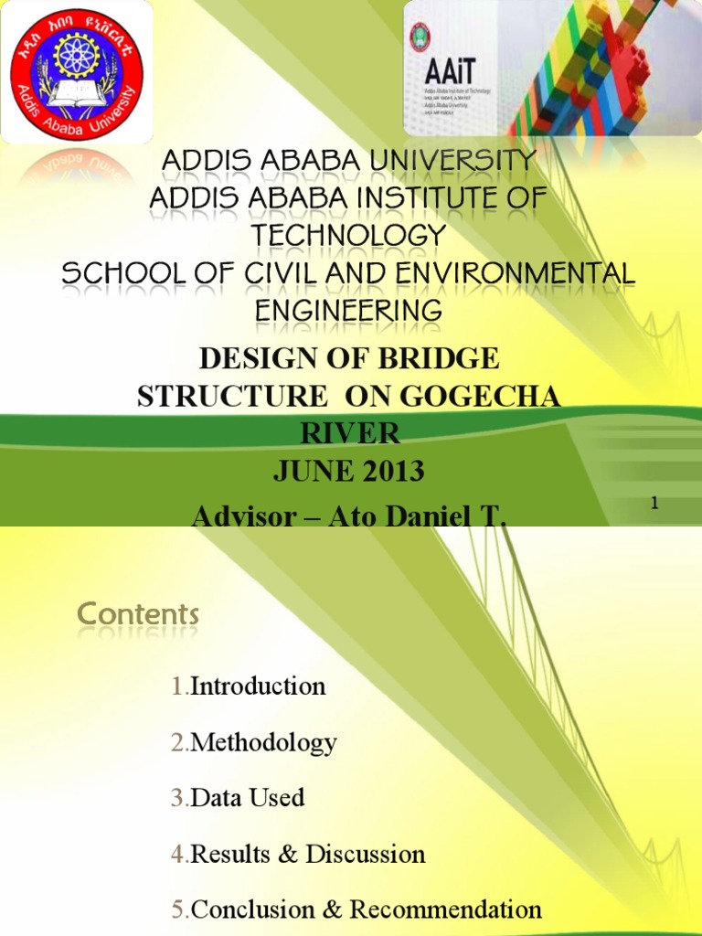 Bridge Design on Gogecha River | PDF | Bridge | Structural Load