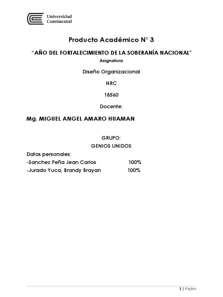 Genios Unidos PA3-DO | PDF | Marketing | Business