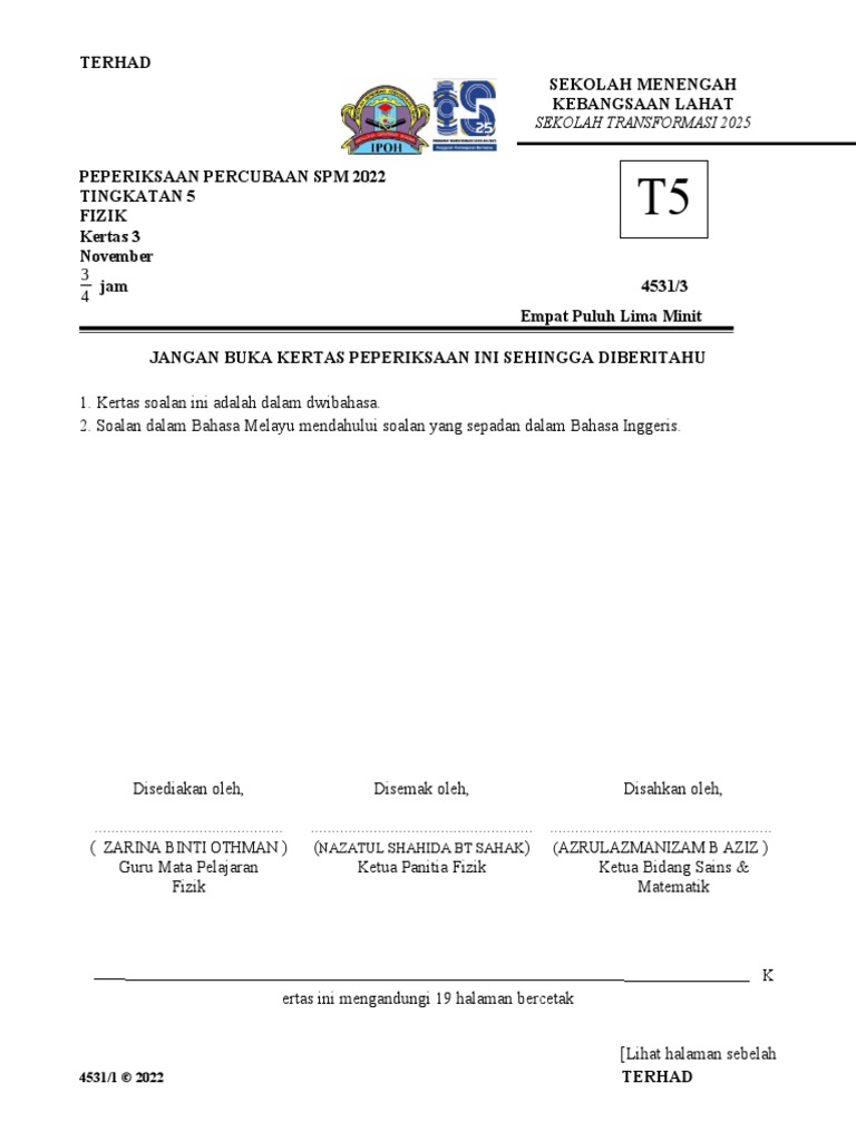 Cover Kertas 3 | PDF