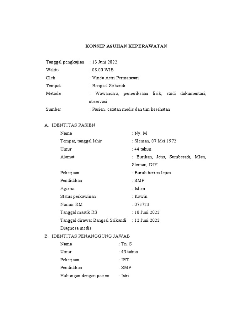 ASUHAN KEPERAWATAN PADA Ny M DENGAN HARGA DIRI RENDAH KRONIK | PDF | Pengembangan Diri